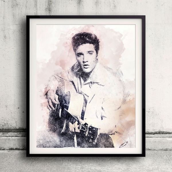 Elvis Presley Poster - Etsy