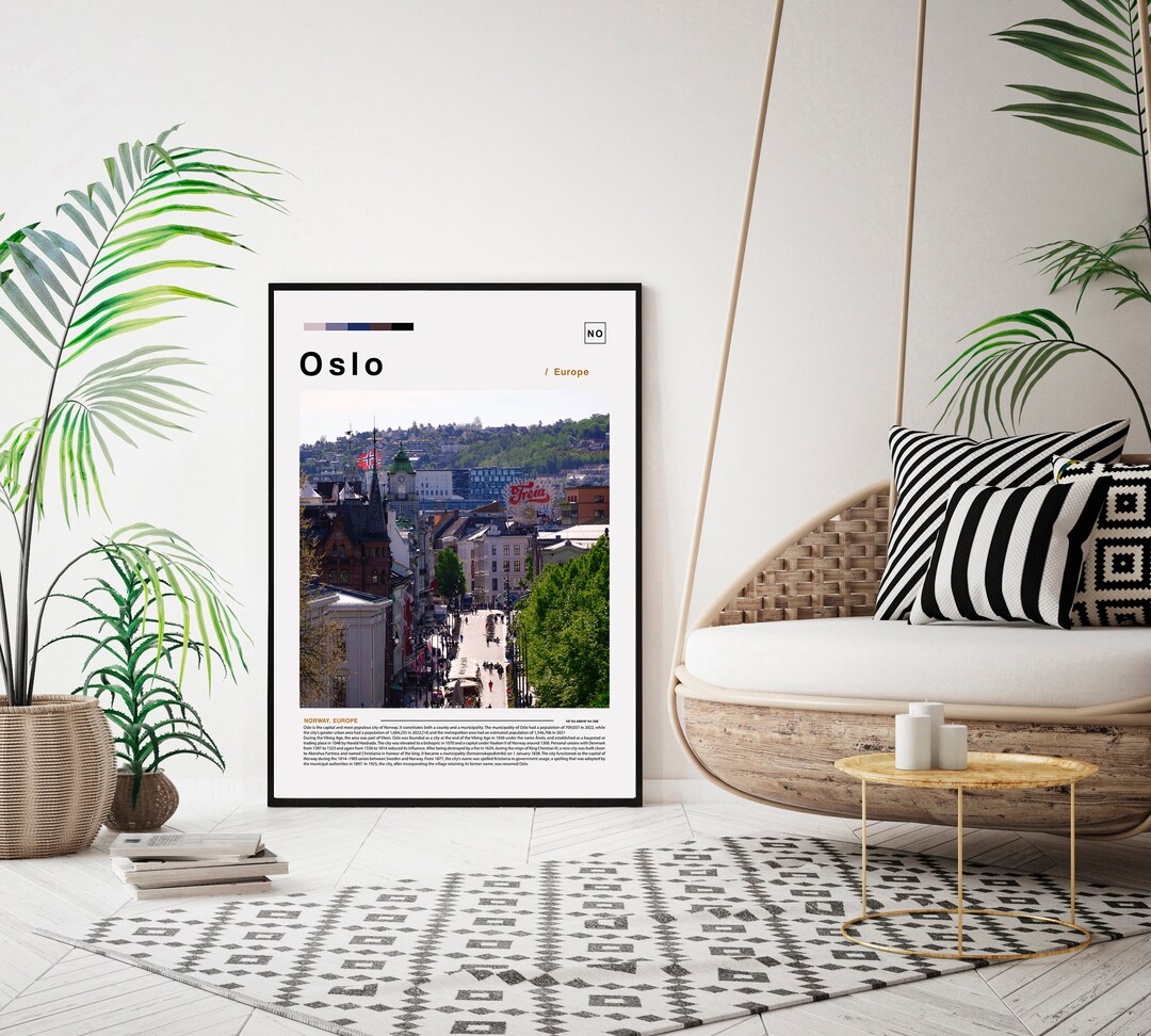 Oslo Print Poster Wall Art Artwork Photo Photography - Etsy