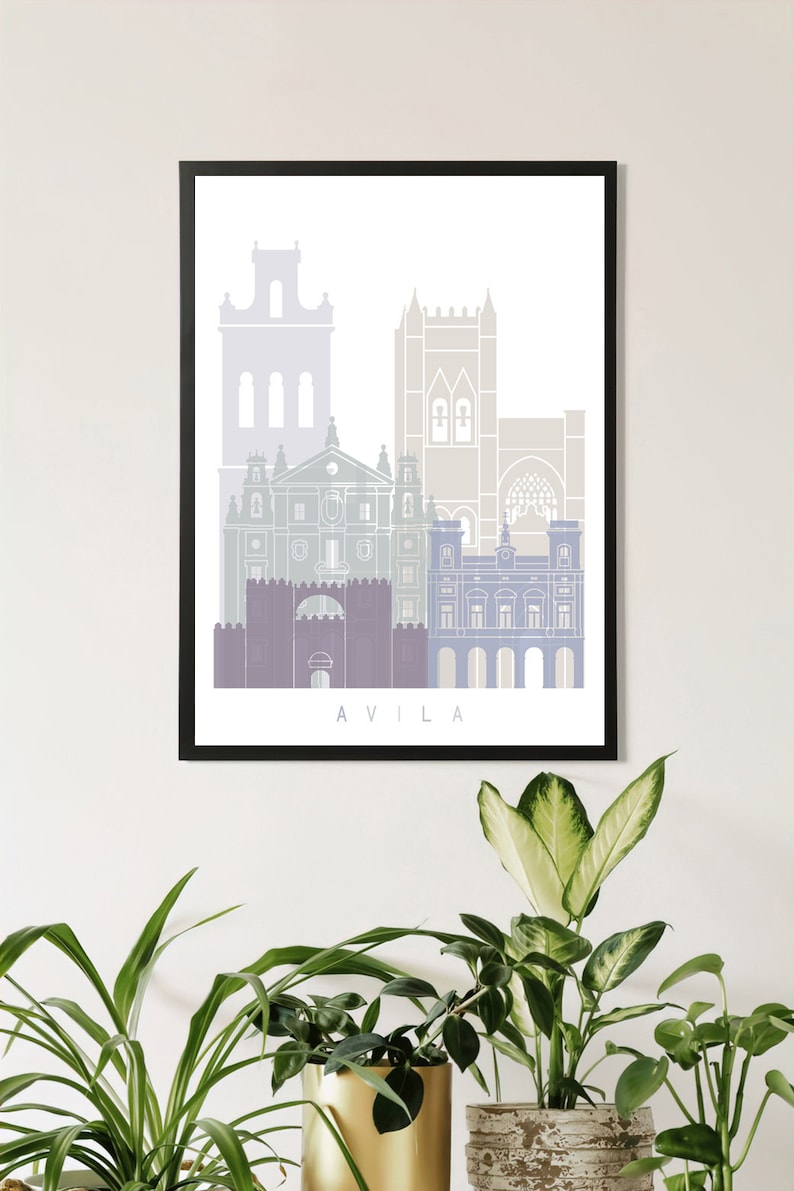 Avila Skyline Poster - Fine Art Print Glicee Poster Decor Home Gift ...