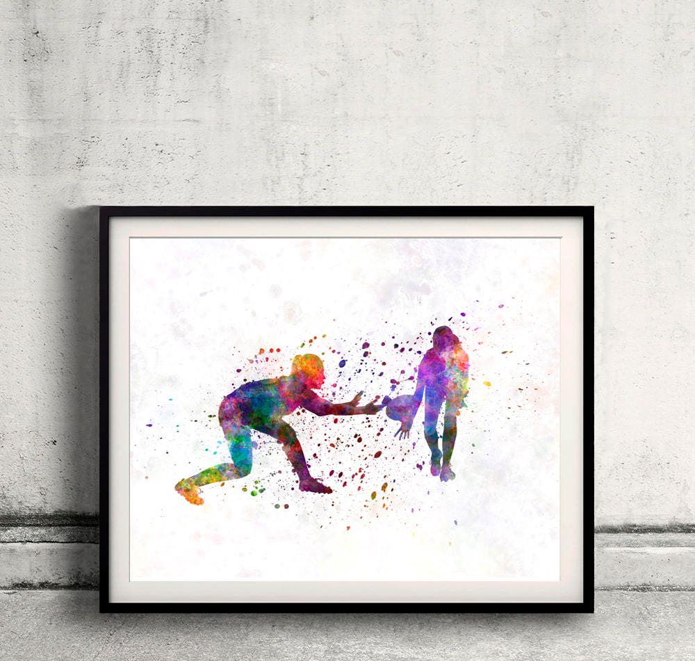Rugby Women Player 02 Poster Watercolor Wall Art Gift - Etsy