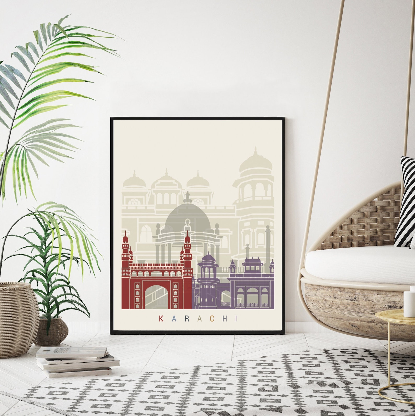 Karachi Skyline Poster Fine Art Print Glicee Poster Decor - Etsy