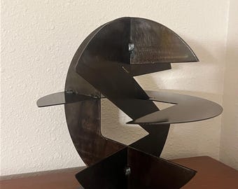 Abstract Modern Brutalist Metal Table Sculpture - Etsy