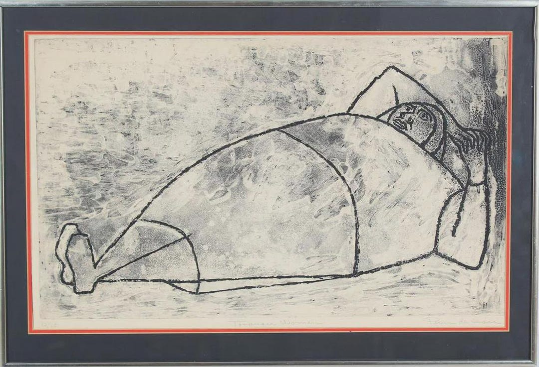 Angelo Ponce De Leon Lithograph, "tarascan Woman" Hand Signed - Etsy