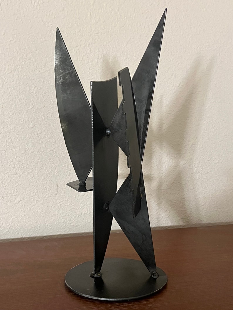 Abstract Modern Brutalist Metal Table Sculpture - Etsy