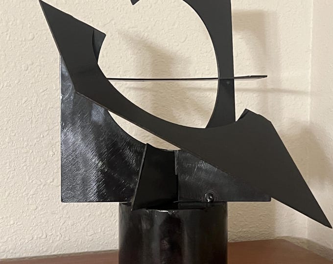 Abstract Modern Brutalist Metal Table Sculpture - Etsy