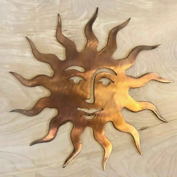 Copper Sun Wall Art - Etsy
