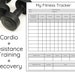 Work Out Tracker Exercise Tracker Weight Training Log Cardio Tracker ...