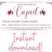 Customizable Letter From Cupid Happy Valentine's Day Instant Download ...