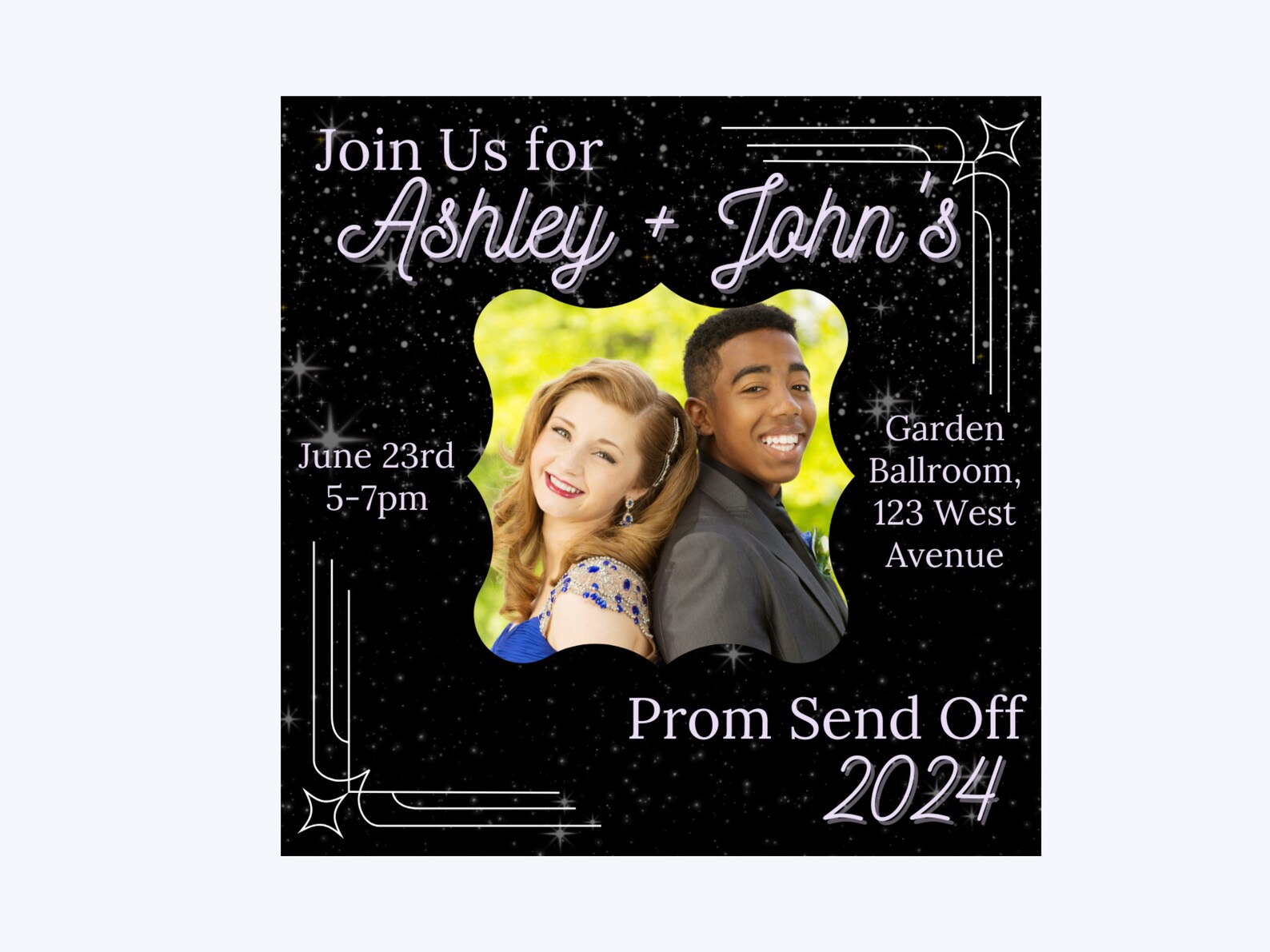 Printable Prom Send off Flyer Fully Editable Prom Invitation DIY Senior ...