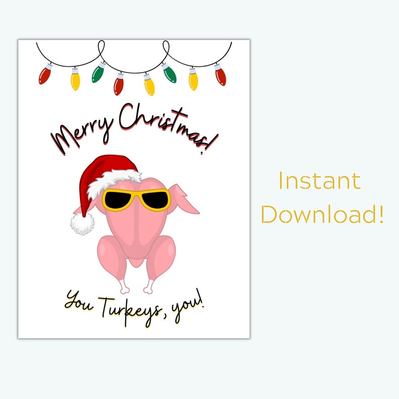 Funny Christmas Sign Merry Christmas, Your Turkeys, You Wall Decor ...