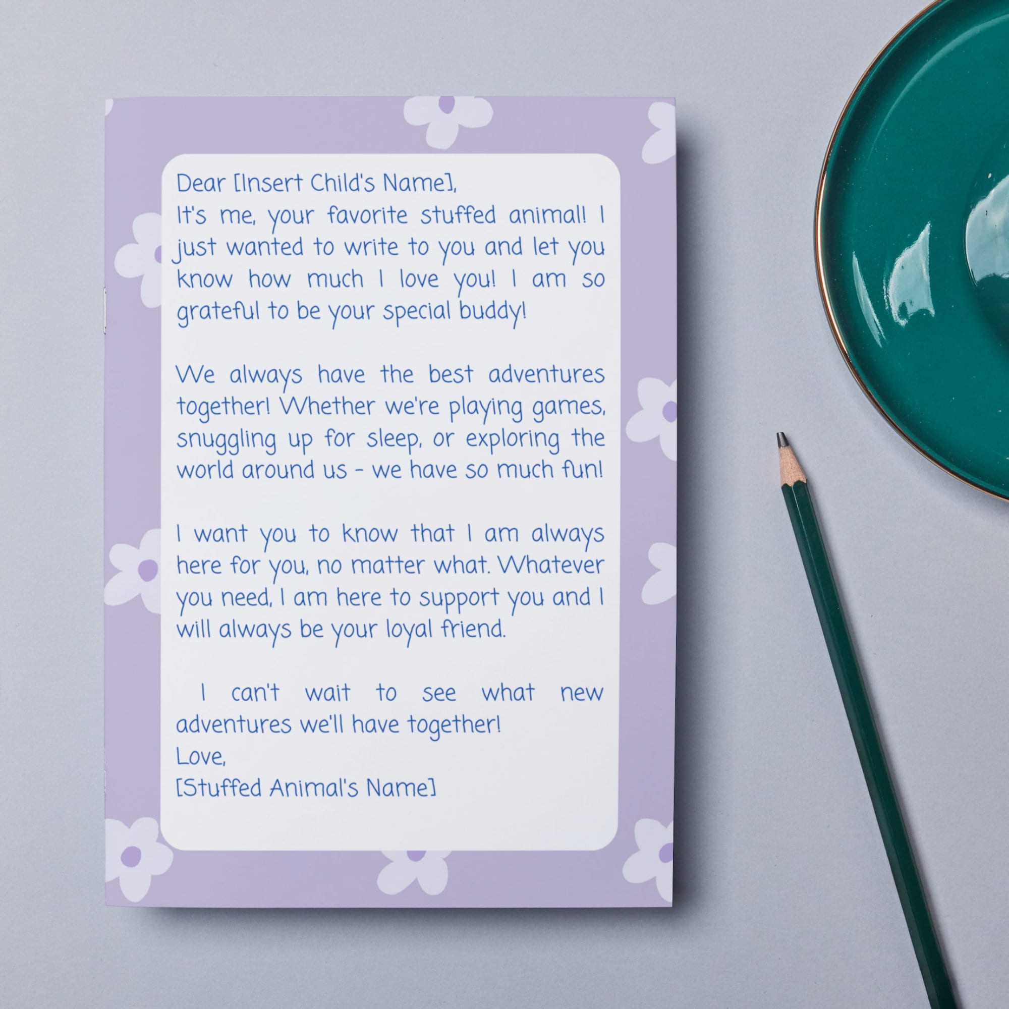 Customizable Letter From Favorite Stuffed Animal or Doll Note From Your ...