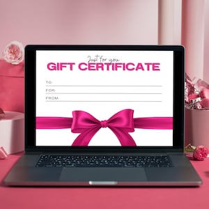 Printable Gift Certificate Custom Gift Certificate Customizable ...