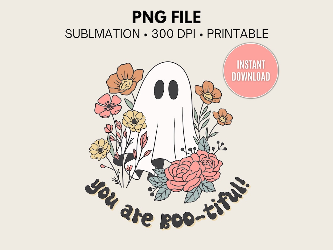 Spooky Valentine PNG You Are Boo-tiful Cute Ghost PNG Sublimation ...