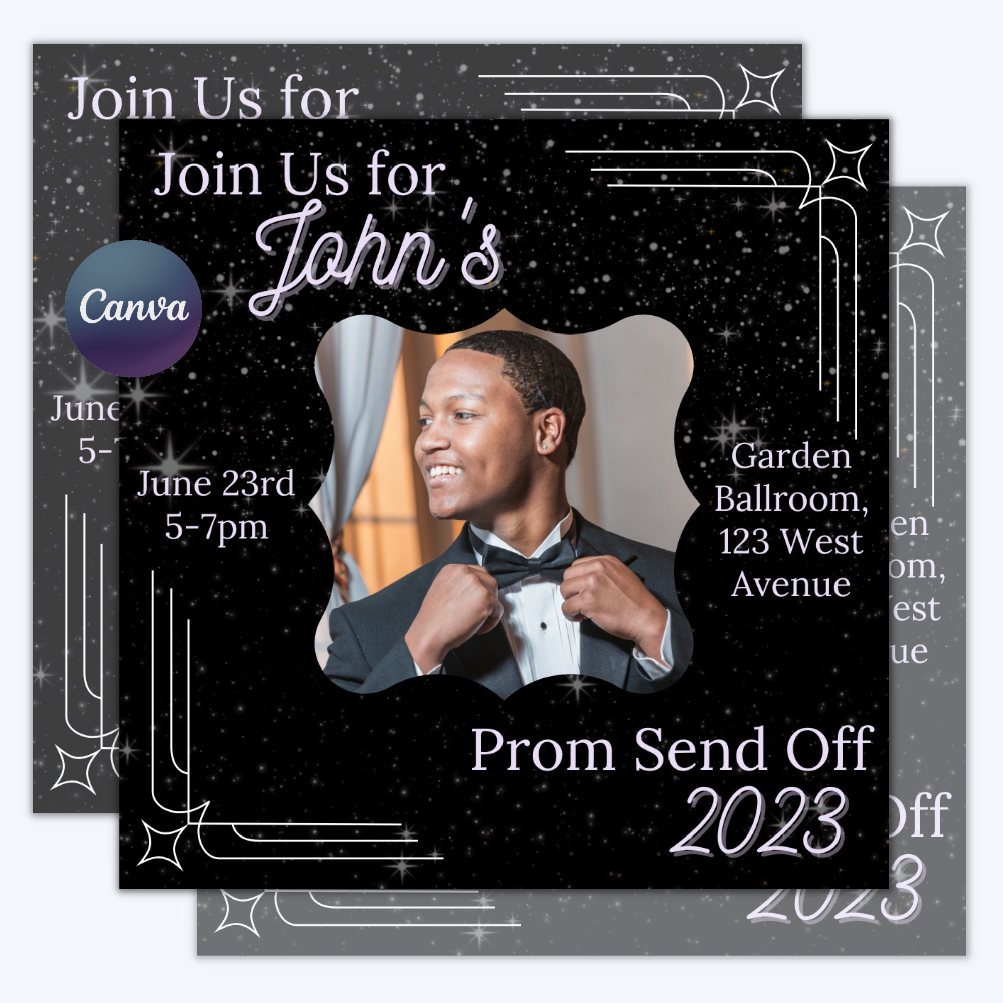 Printable Prom Send off Flyer Fully Editable Prom Invitation DIY Senior ...