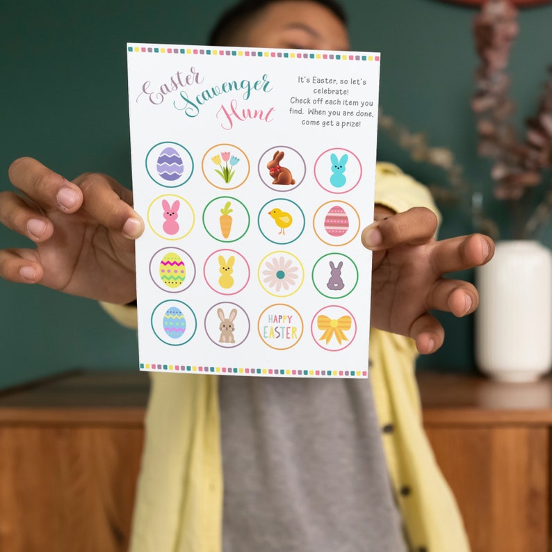 Easy Easter Scavenger Hunt for Toddlers-kindergarten Indoor - Etsy