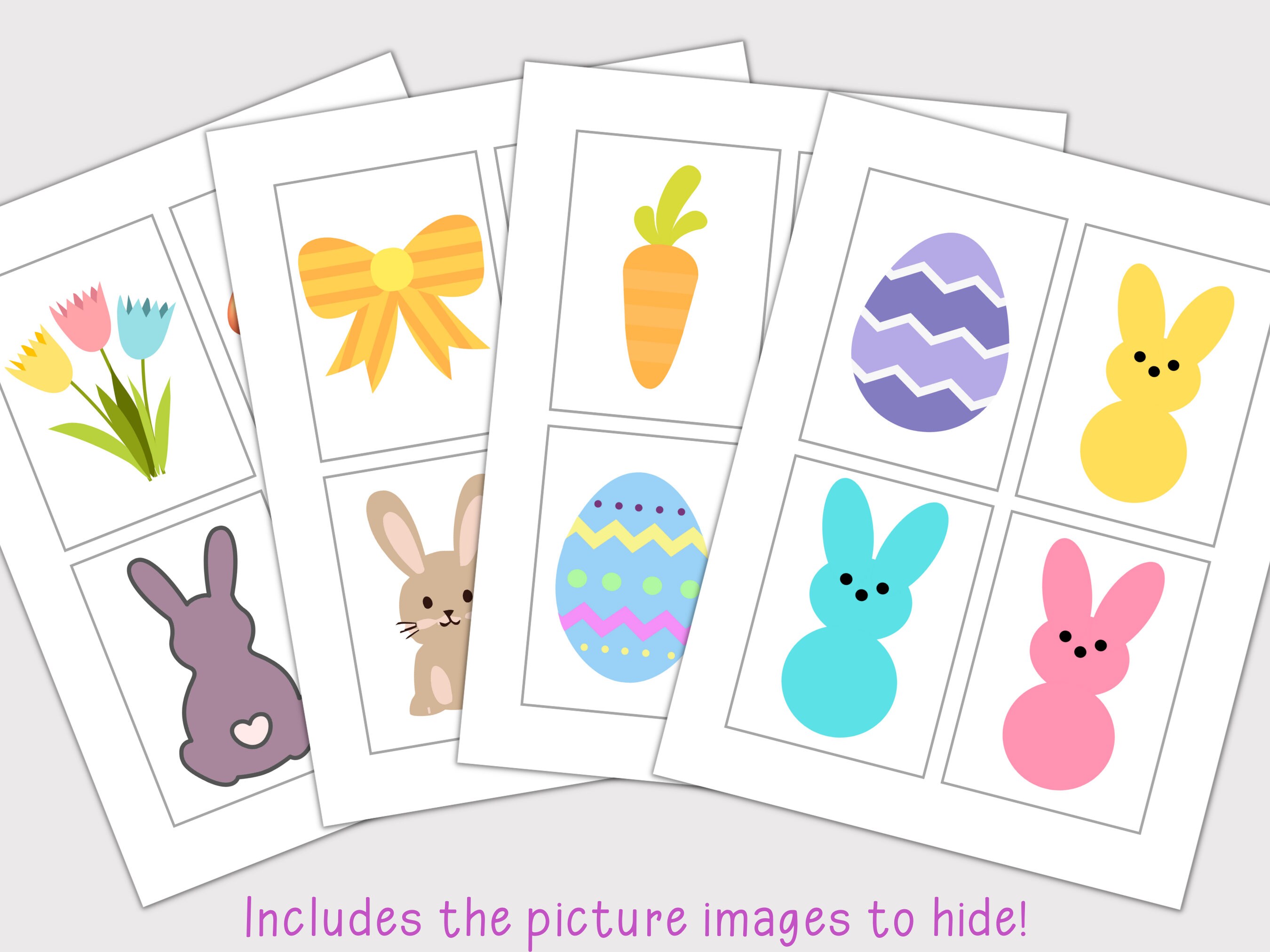 Easter Scavenger Hunt for Toddlers-kindergarten Easter Game Indoor Look ...