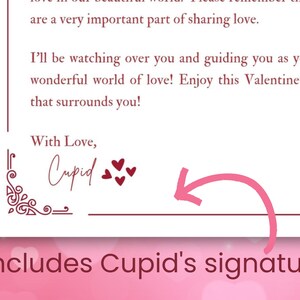 Customizable Letter From Cupid | Happy Valentine's Day | Instant ...