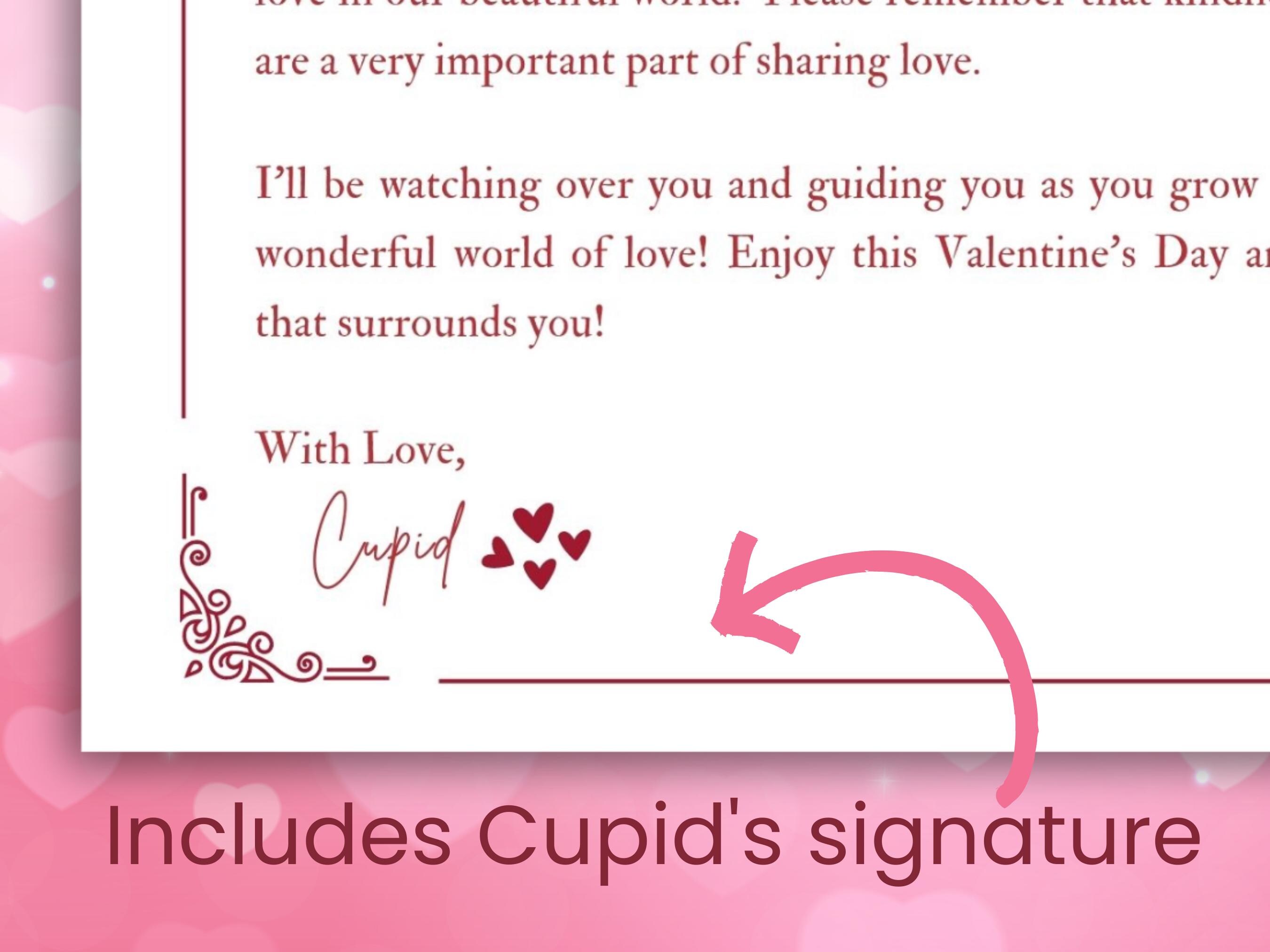 Customizable Letter From Cupid | Happy Valentine's Day | Instant ...