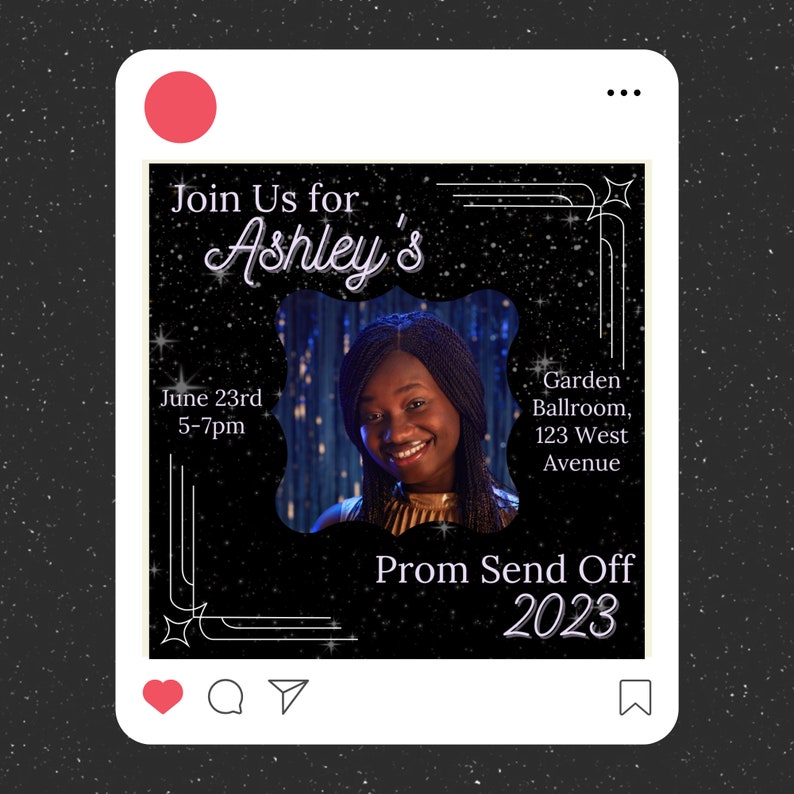 Printable Prom Send off Flyer Fully Editable Prom Invitation DIY Senior ...