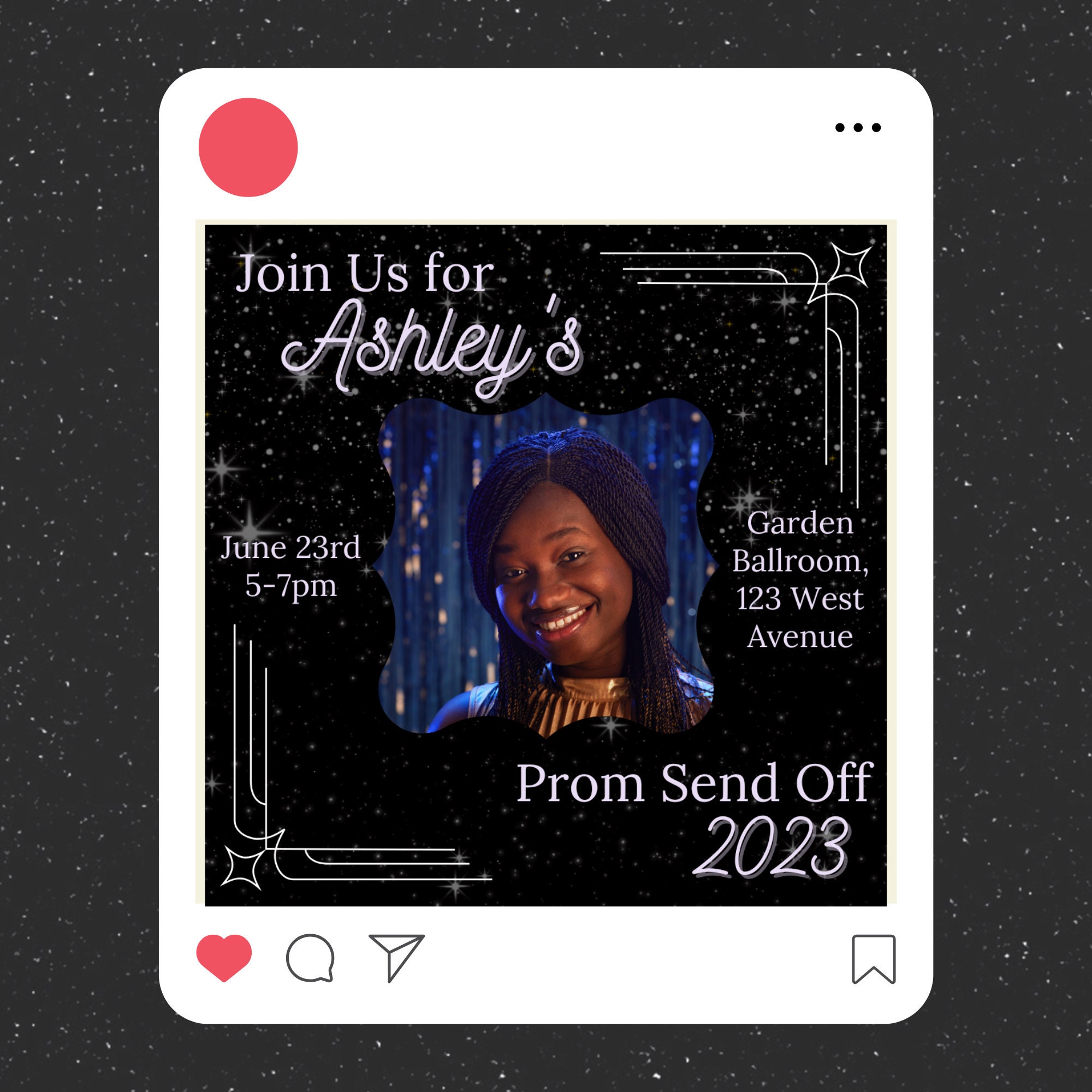 Printable Prom Send off Flyer Fully Editable Prom Invitation DIY Senior ...