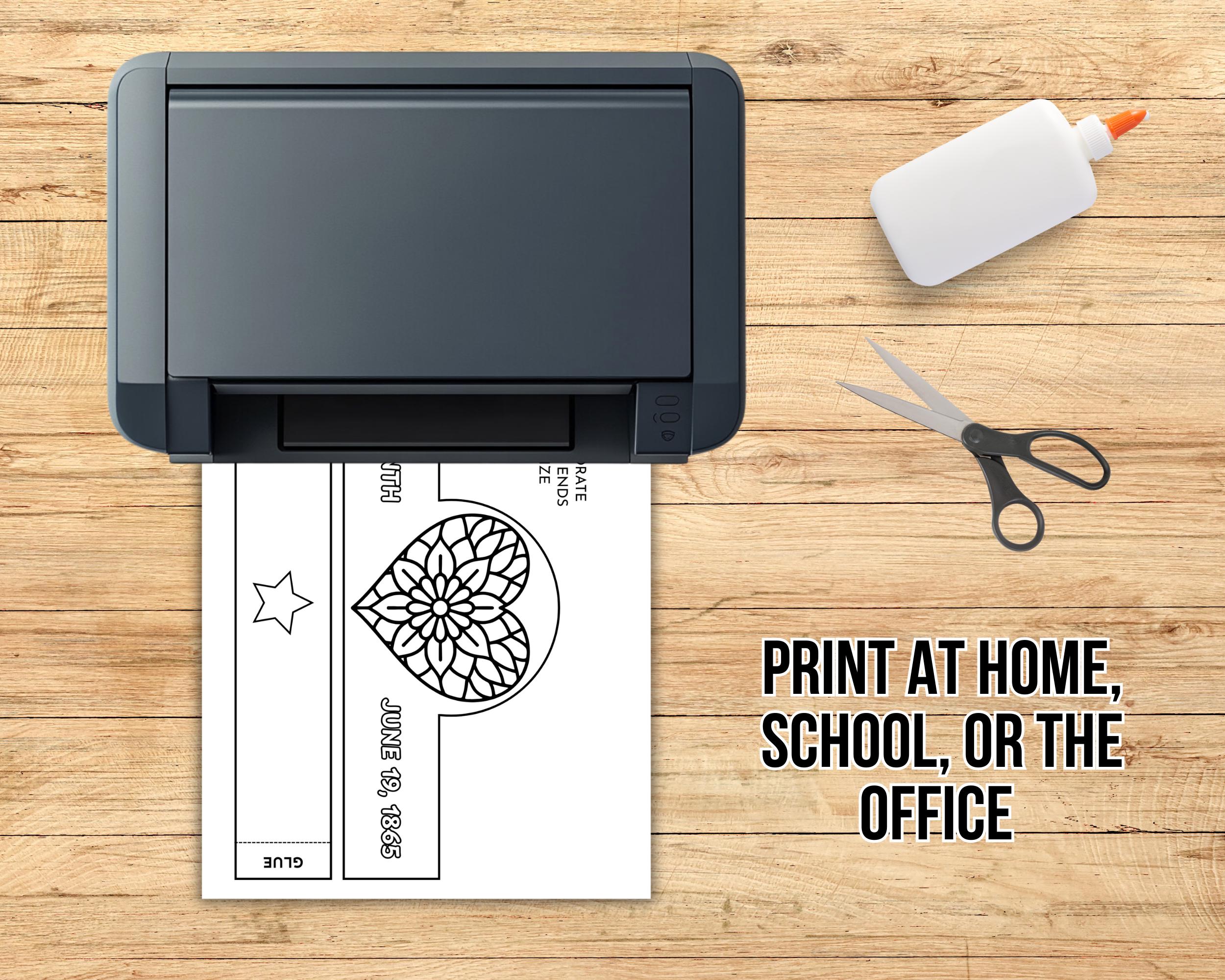 Juneteenth Paper Crown Coloring Craft, Juneteenth Party, Jubilee Day ...