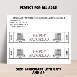 Kwanzaa Paper Crown Coloring Craft, Decorations, Happy Kwanzaa, Kinara ...