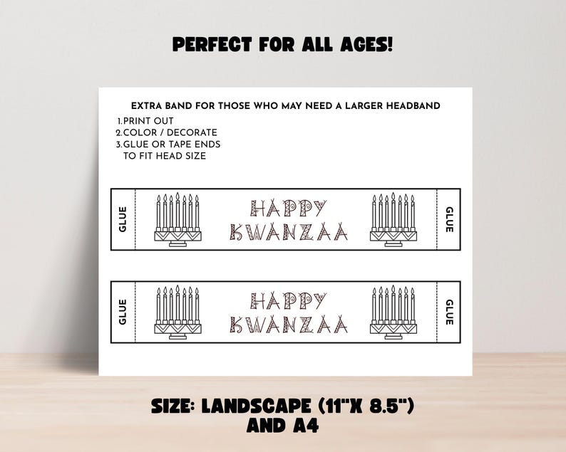 Kwanzaa Paper Crown Coloring Craft, Decorations, Happy Kwanzaa, Kinara ...