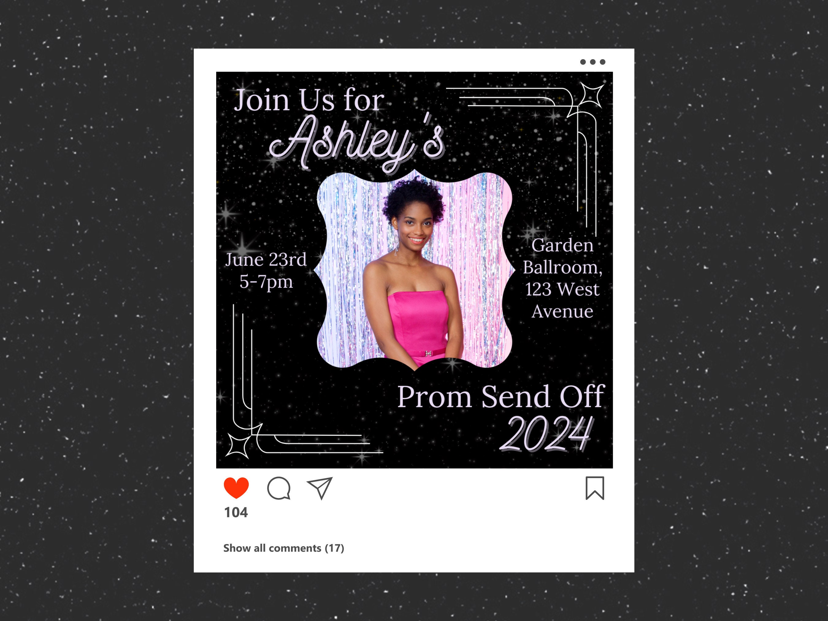 Printable Prom Send off Flyer Fully Editable Prom Invitation DIY Senior ...