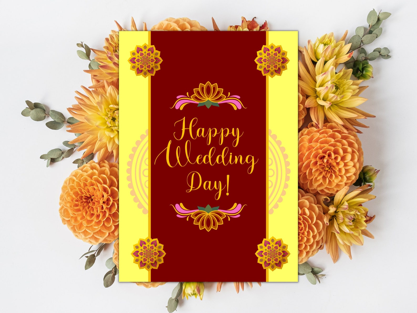 Printable Indian Wedding Card Printable Sikh Wedding Card - Etsy