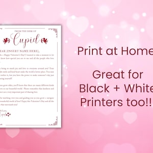 Customizable Letter From Cupid | Happy Valentine's Day | Instant ...