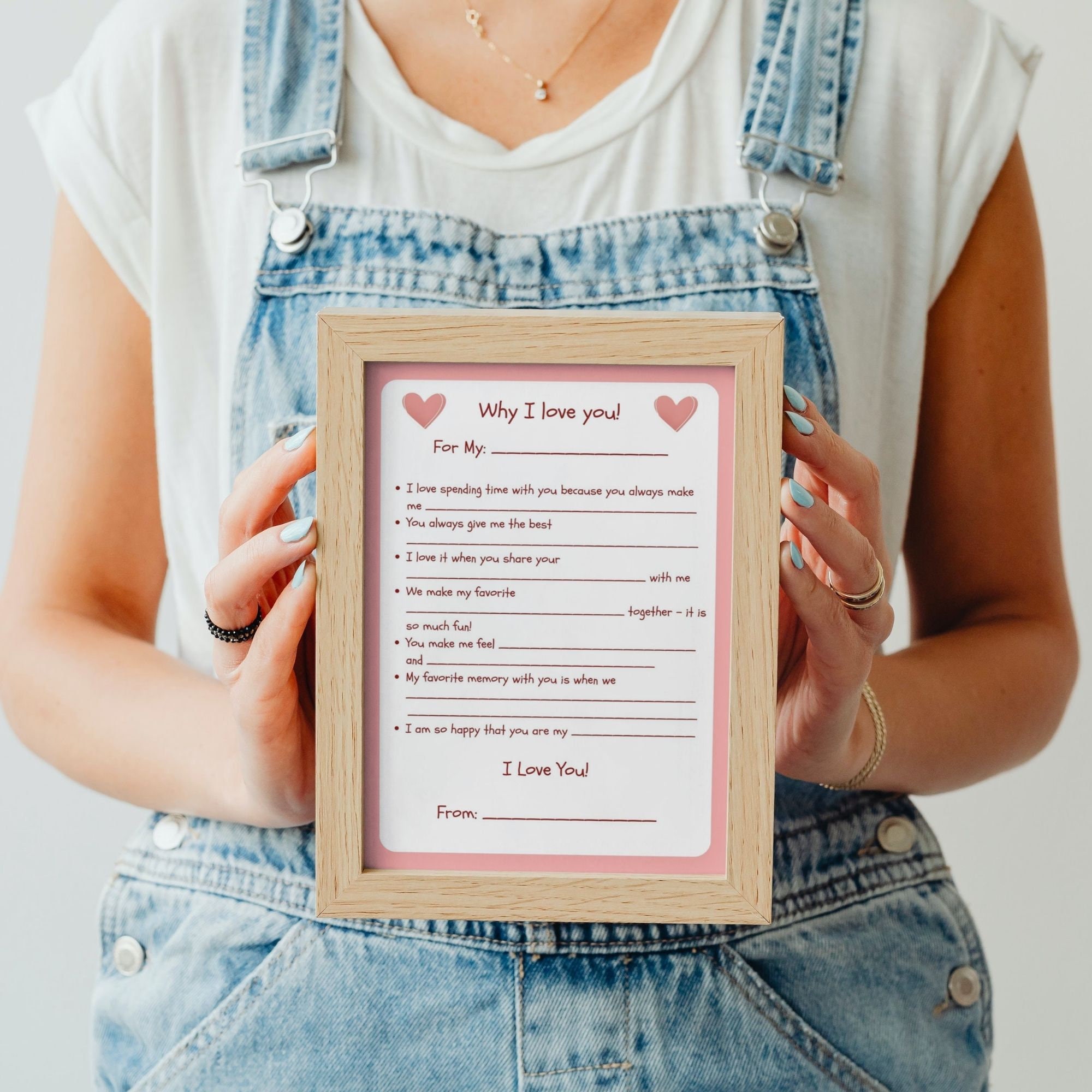 Why I Love You | Fill-in the Blanks Activity for Kids | Gift for ...