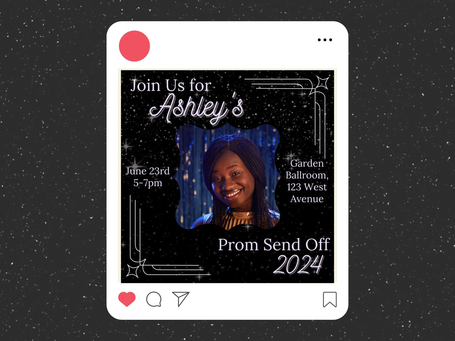 Printable Prom Send off Flyer Fully Editable Prom Invitation DIY Senior ...