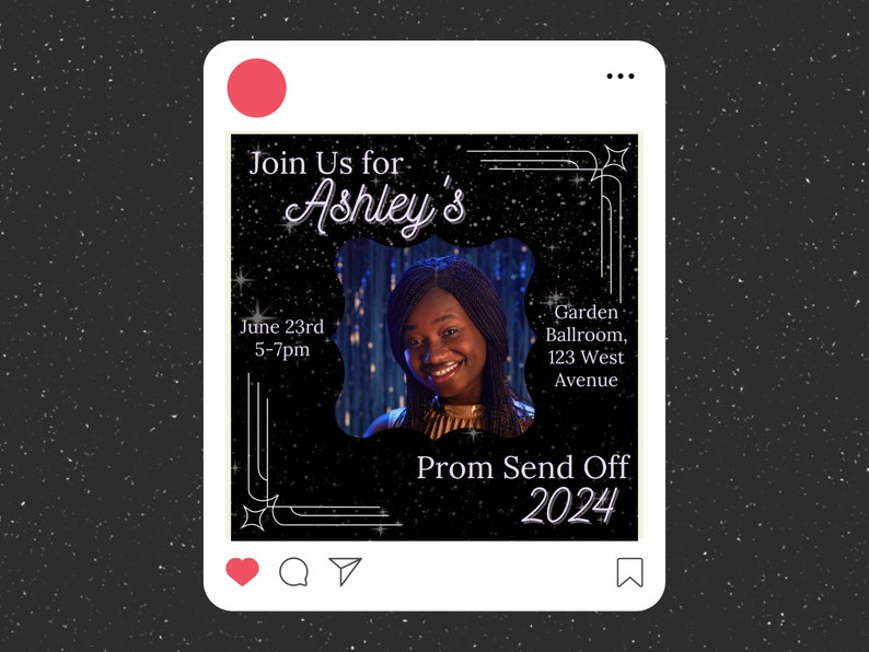 Printable Prom Send off Flyer Fully Editable Prom Invitation DIY Senior ...