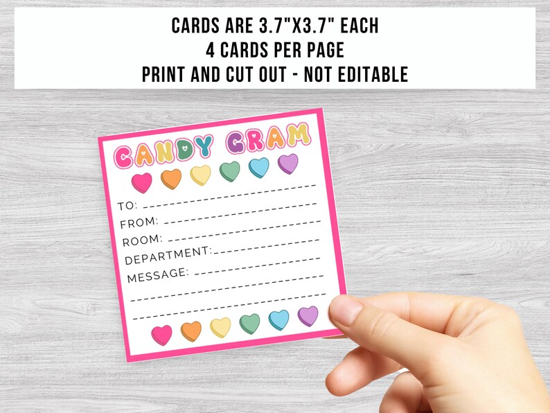 Valentine's Day Candy Gram Fundraiser Bundle, Fundraiser Flyer, Candy ...