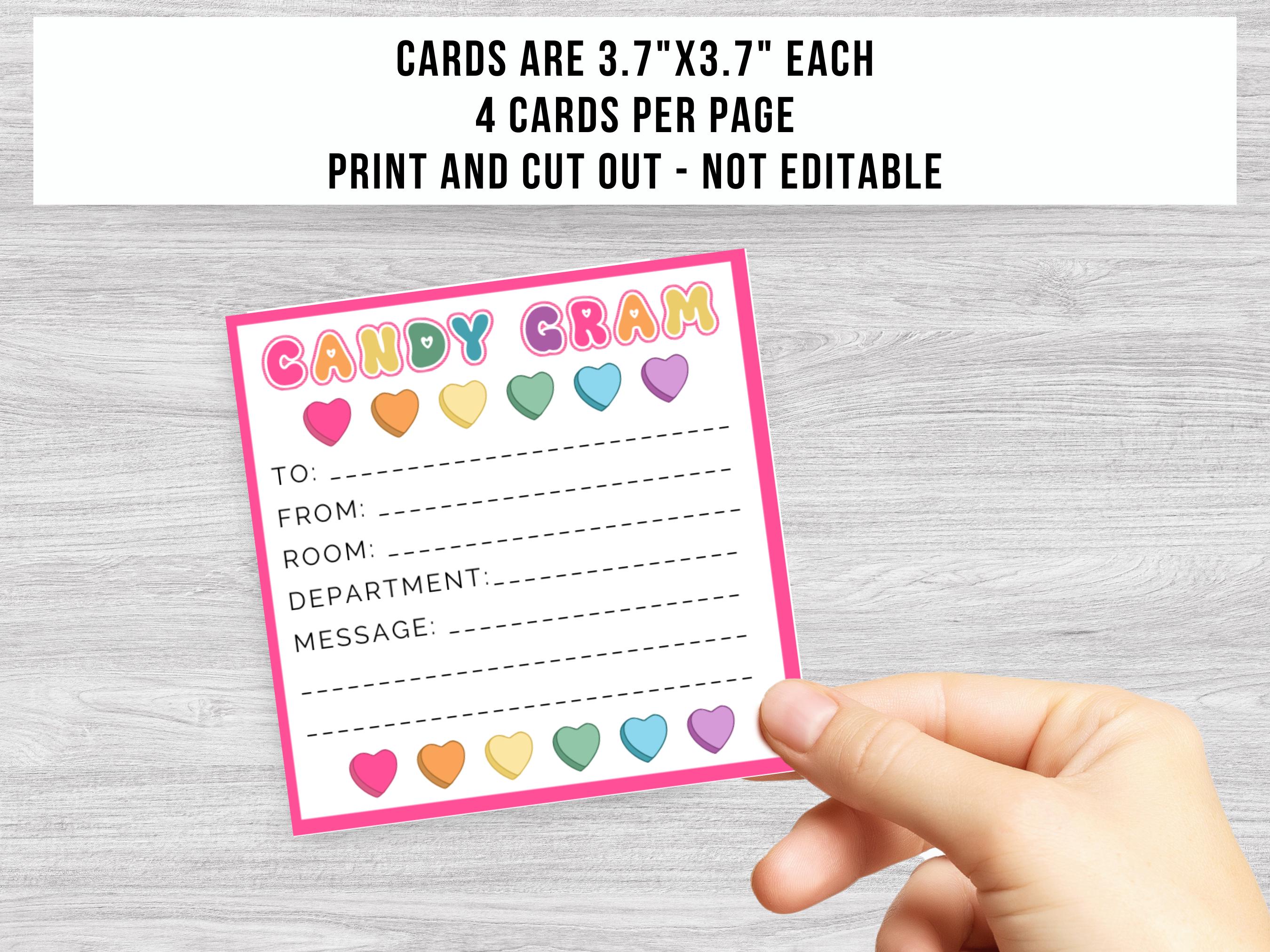 Valentine's Day Candy Gram Fundraiser Bundle, Fundraiser Flyer, Candy ...