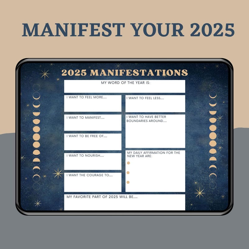 Manifestation Journal - Etsy