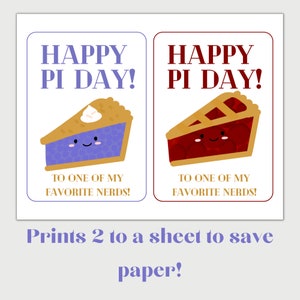 Printable Happy Pi Day Card | Happy Pie Day Card | My Favorite Nerd ...