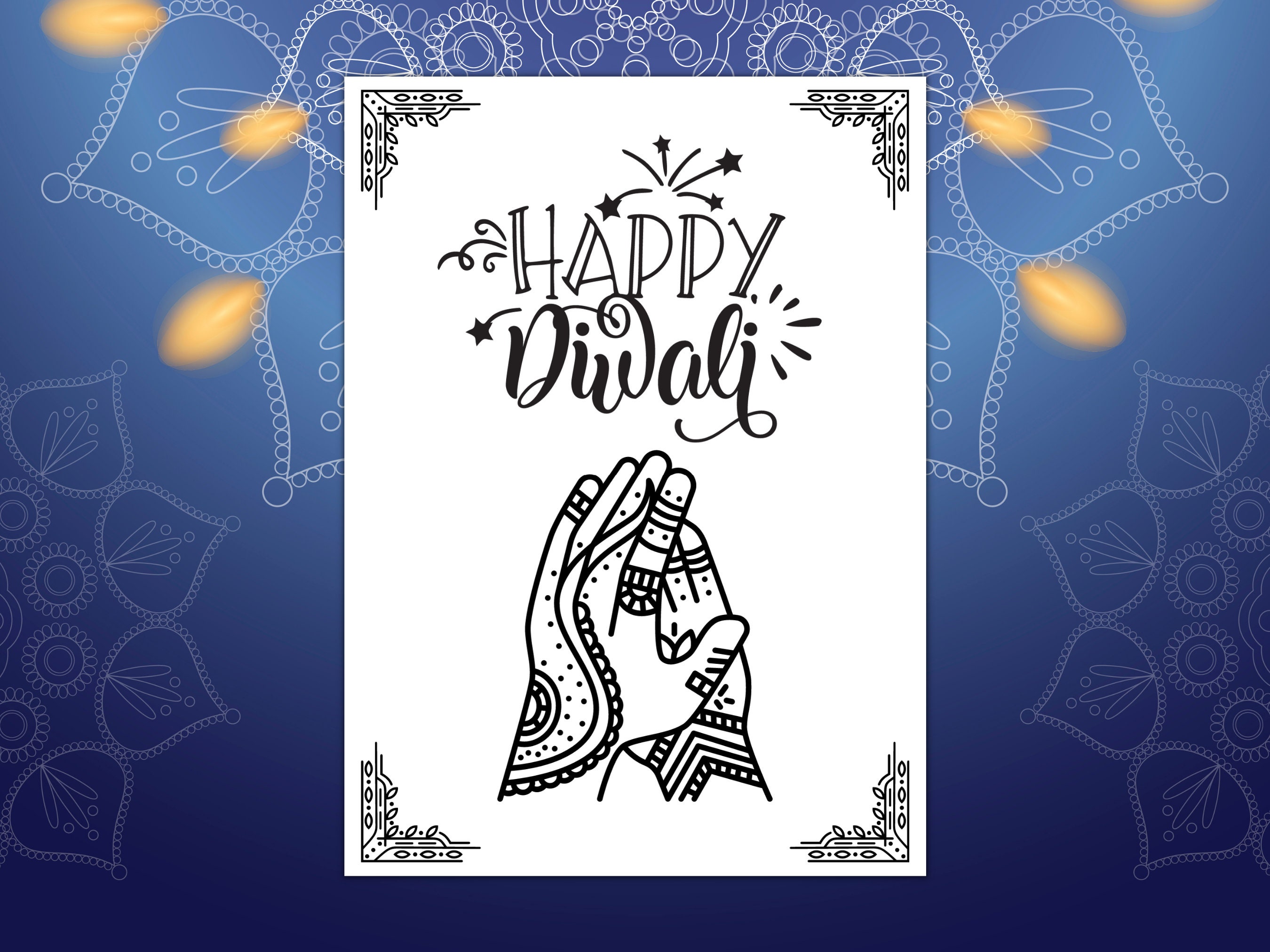 Printable Happy Diwali Activity Sheets Kids Coloring Pages Diya Rangoli ...