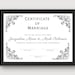 Gothic Commitment Ceremony Certificate Template Twin Flames Marriage ...