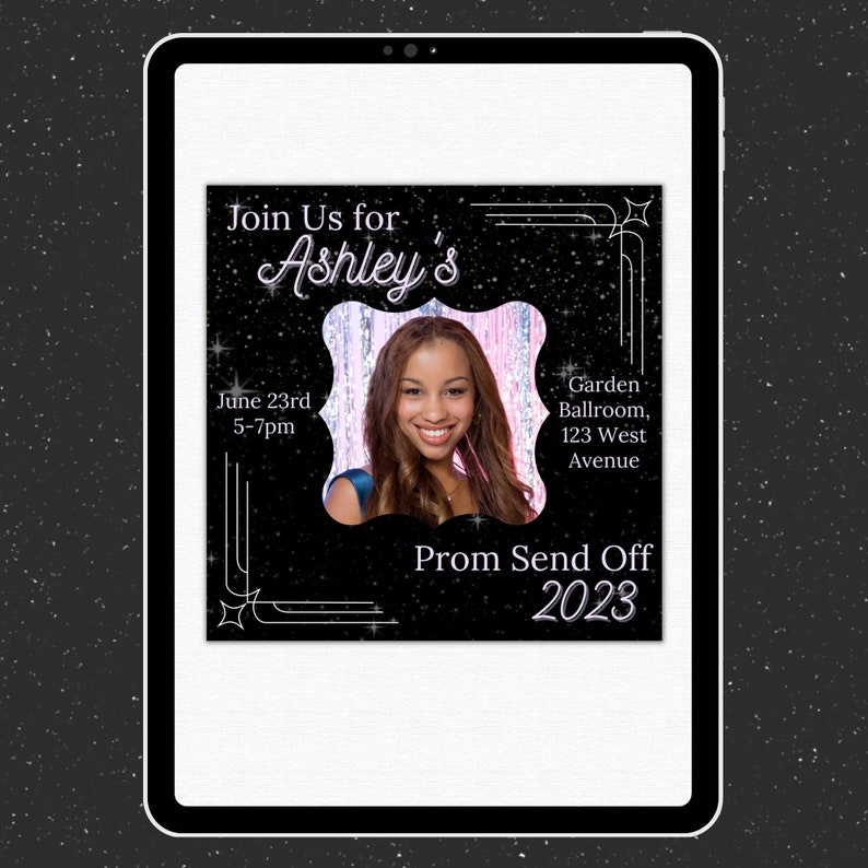 Printable Prom Send off Flyer Fully Editable Prom Invitation DIY Senior ...