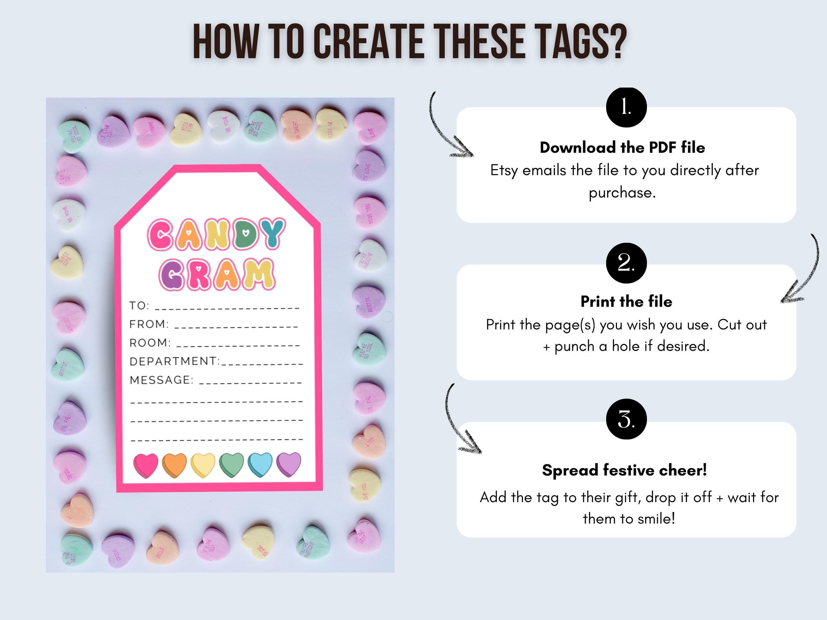 Valentine's Day Candy Gram Fundraiser Bundle, Fundraiser Flyer, Candy ...