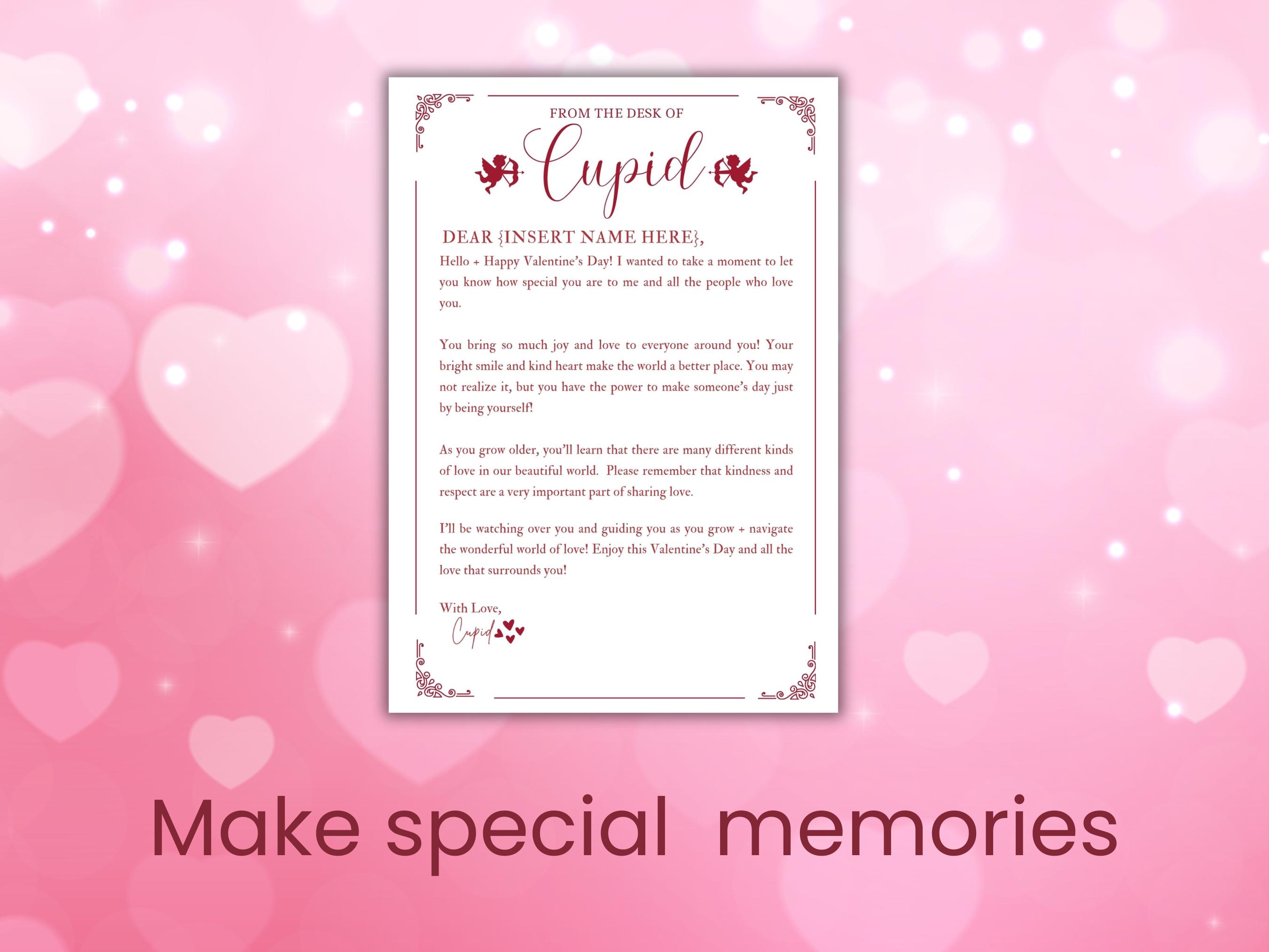 Customizable Letter From Cupid | Happy Valentine's Day | Instant ...