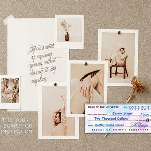 Bank of the Universe Cheque Template Manifestation Cheque Vision Board ...