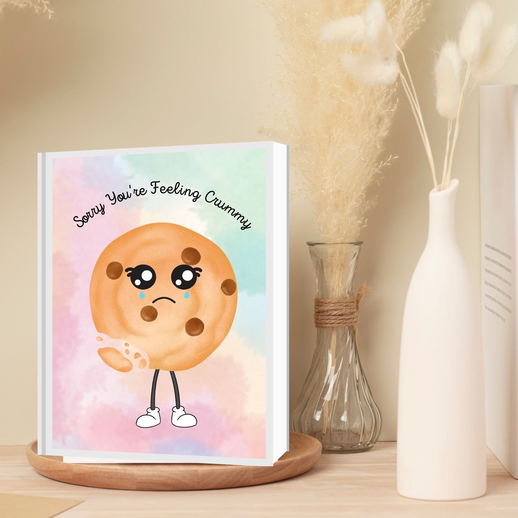 Printable Get Well Soon Card Sorry You're Feeling Crummy - Etsy