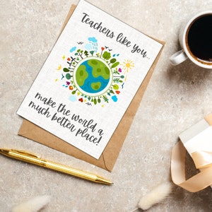 Printable Teacher Appreciation Card Teachers Like You Make the World a ...