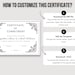 Gothic Commitment Ceremony Certificate Template Twin Flames Marriage ...