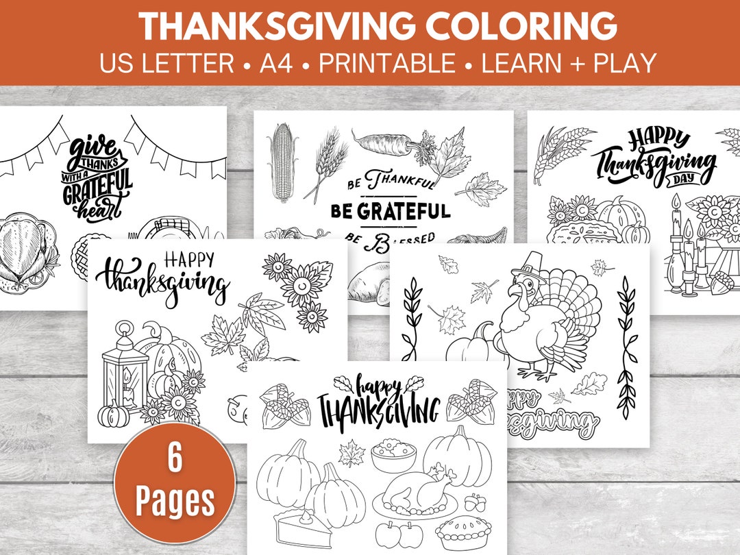 Printable Thanksgiving Coloring Sheets Fall Coloring Pages Kids or ...