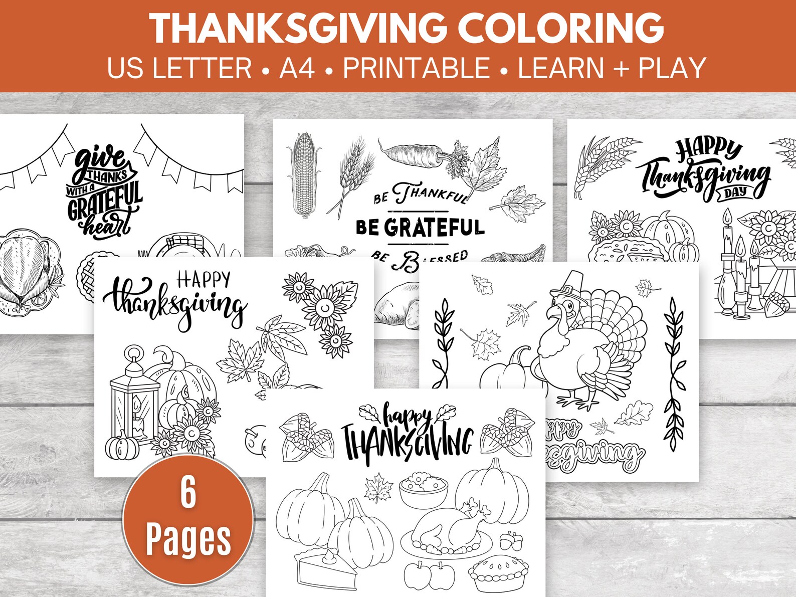 Printable Thanksgiving Coloring Sheets Fall Coloring Pages Kids or ...