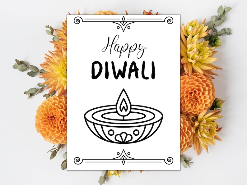 Printable Happy Diwali Activity Sheets Kids Coloring Pages Diya Rangoli ...
