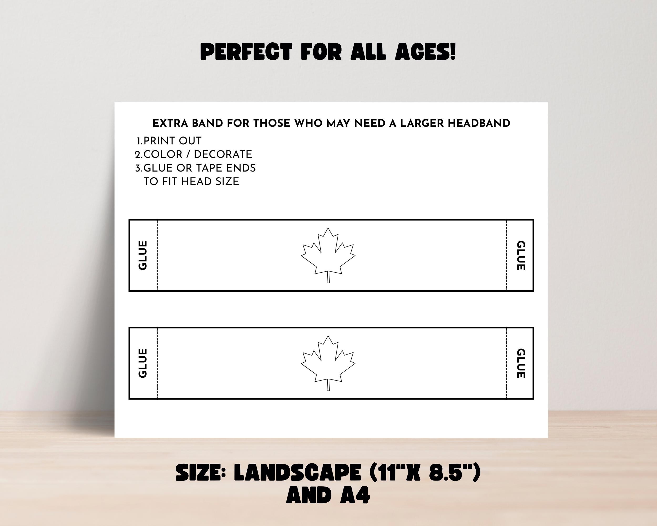 Canada Day Paper Crown Coloring Craft, Proud Canadian, Elbows up ...